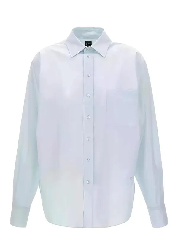 BOSS Cotton Button-up Shirt - Blue