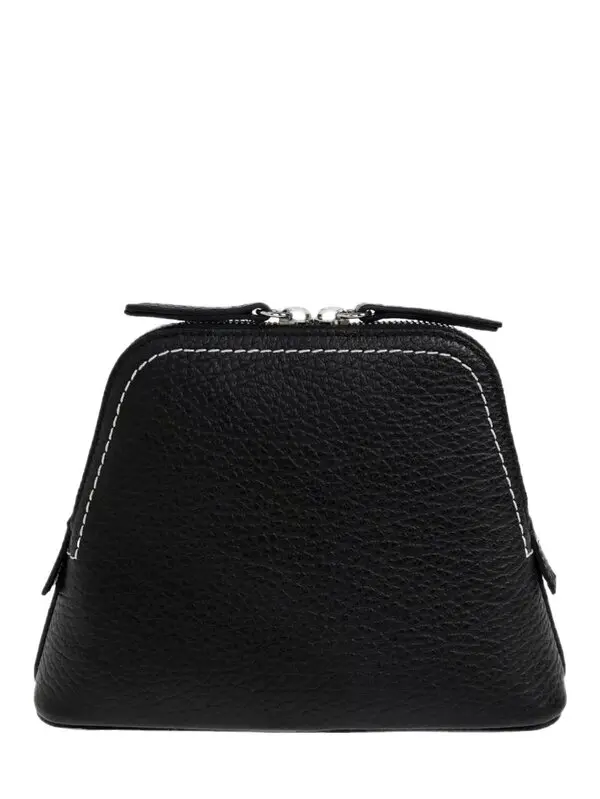 MAISON MARGIELA 5ac Grained Leather Wash Bag - Black