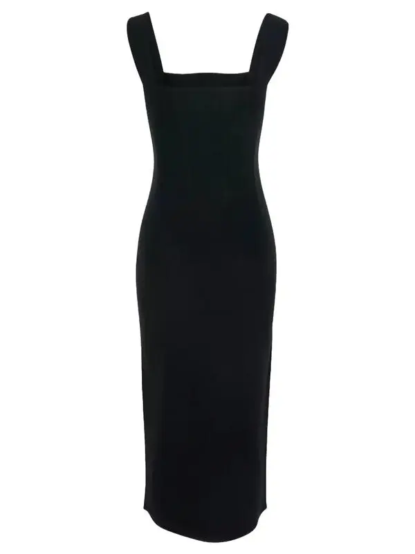 Max Mara Bustier-style Midi Dress - Black