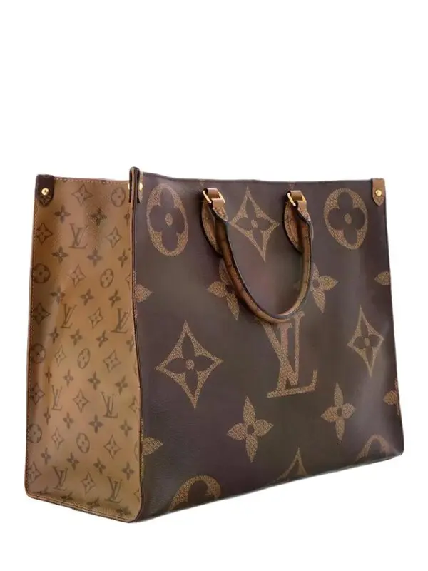 LOUIS VUITTON Onthego Reverse Monogram Giant Gm Tote Bag - Brown