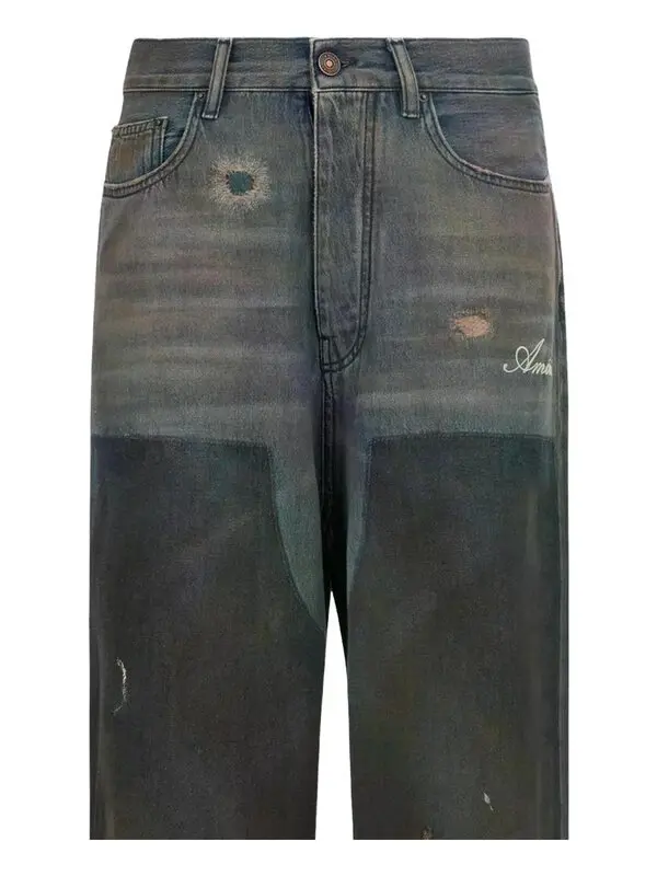 Amiri Bones Baggy Jeans - Black