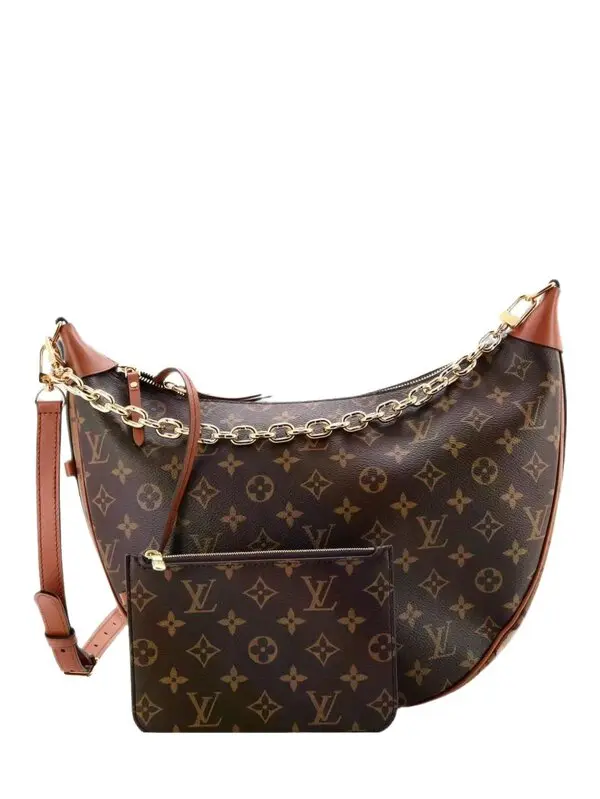 LOUIS VUITTON Loop Hobo Bag Monogram Canvas - Brown