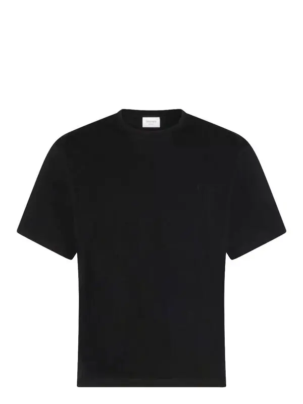 Saint Laurent Cassandre-embroidery T-shirt - Black