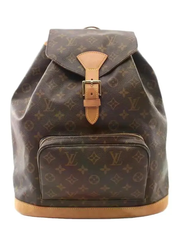 LOUIS VUITTON Monogram Montsouris Backpack - Brown