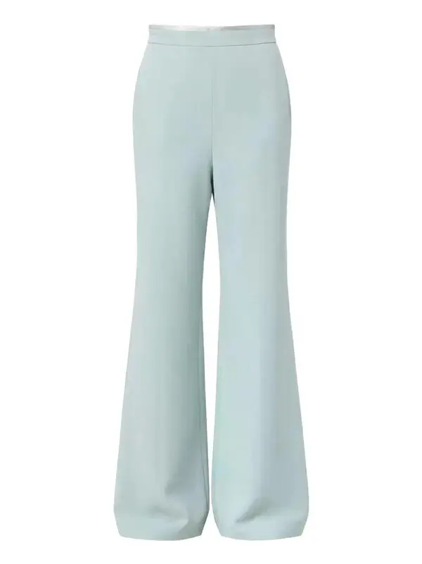 Valentino Garavani Wide-leg Silk Trousers - Blue