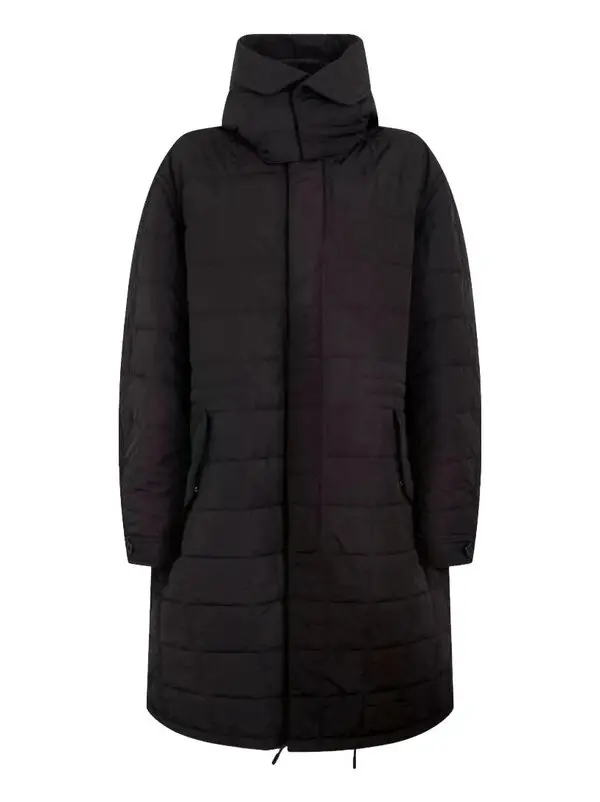 Givenchy Quilted Hooded Coat - Black