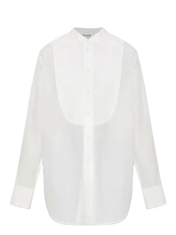 RÓHE Bib-front Shirt - White