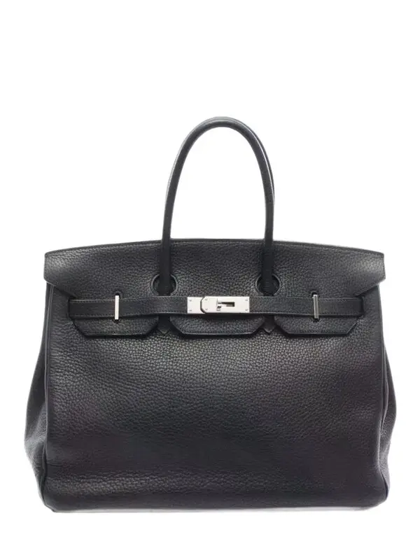 Hermès 2004 35 Birkin Shoulder Bag - Black