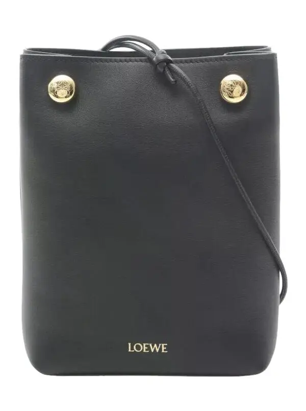 Loewe Pebble Pouch Shoulder Bag - Black