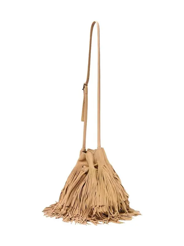 Simkhai Marena Fringe Crossbody Bag - Neutrals