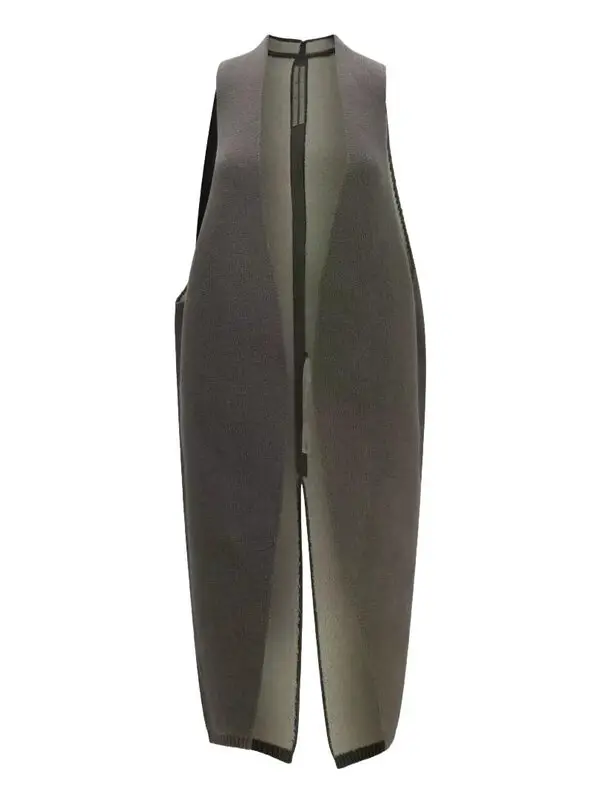 Rick Owens Knit Shearling-lined Gilet - Grey