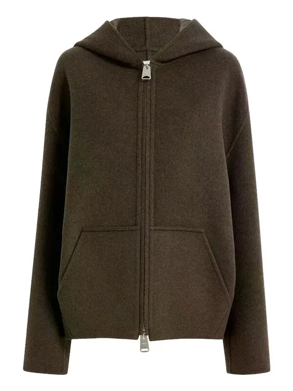 Khaite Hooded Jacket - Brown