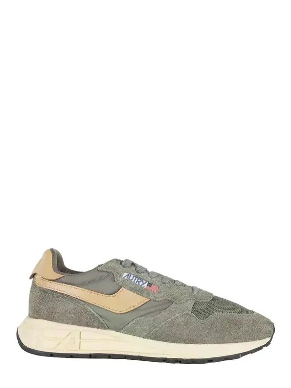 AUTRY Reelwind Suede-panel Sneakers - Green