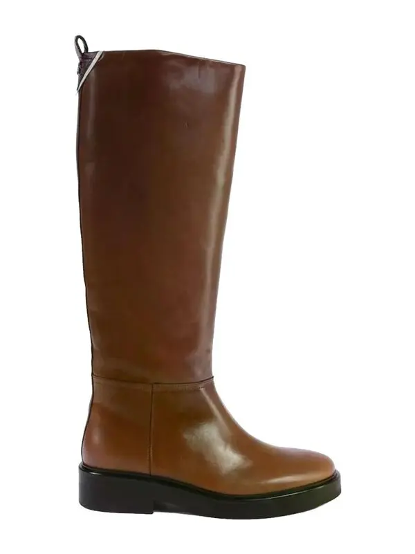 Tommy Hilfiger Knee-high Boots With Zip Fastening - Brown
