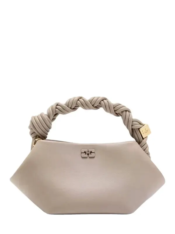 GANNI Mini Bou Braided Tote Bag - Neutrals
