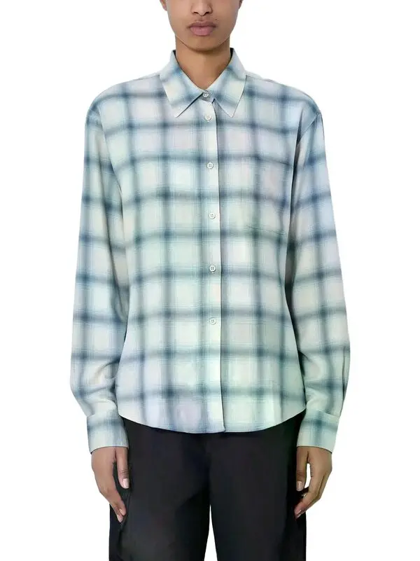 Our Legacy Checked Long-sleeve Shirt - Neutrals