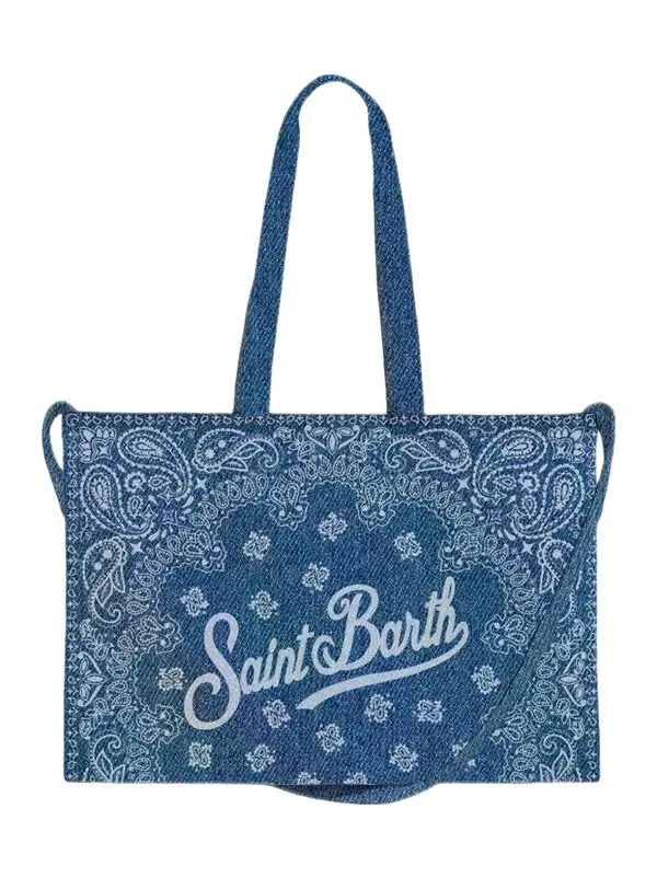 MC2 SAINT BARTH Bandana Print Tote Bag - Blue