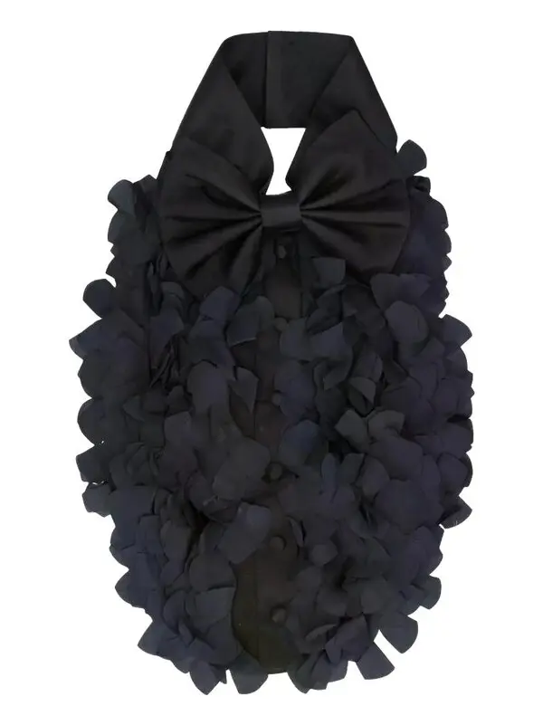 Emporio Armani Bow Detail Floral Appliqué Suit Accessory - Blue