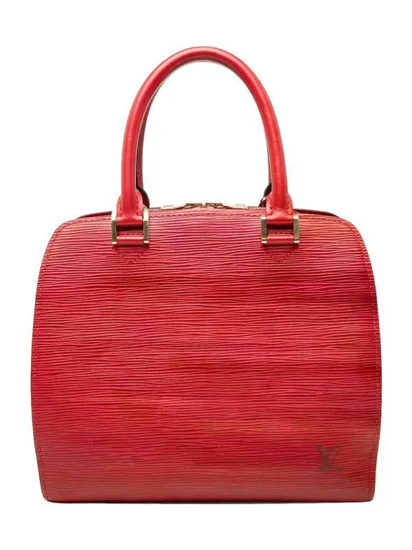 LOUIS VUITTON 2002 Epi Sablons Handbag - Red