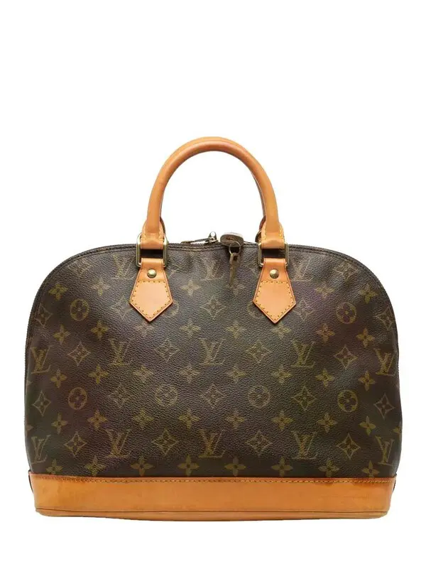 LOUIS VUITTON Monogram Alma Pm Handbag - Brown