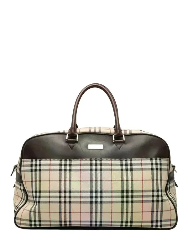 Burberry House Check Canvas Travel Bag - Neutrals