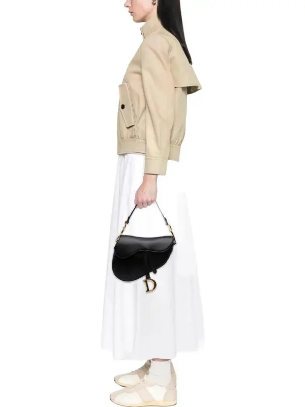 Dior Smooth Calfskin Saddle Bag - Black