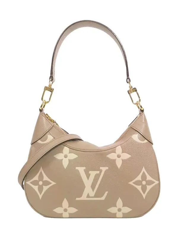 LOUIS VUITTON Monogram Empreinte Bagatelle Satchel - Brown