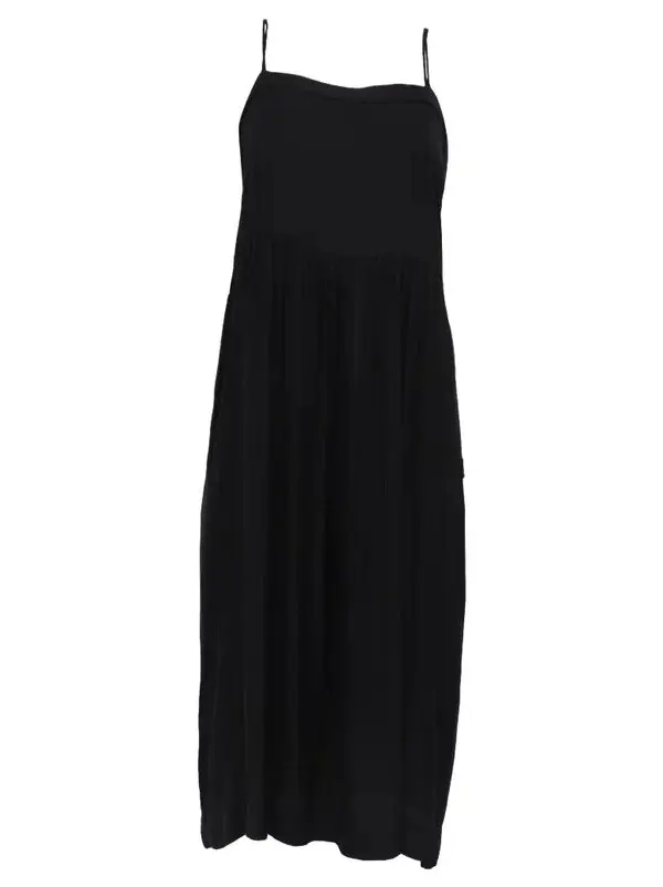 ISABEL MARANT VINTAGE Square-neckline Midi Dress - Black
