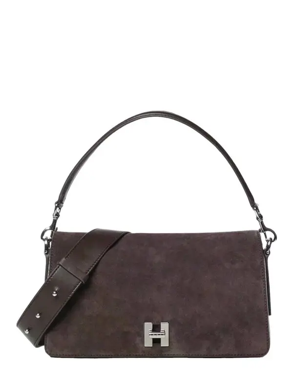 Hogan H-turn Suede Bag - Brown