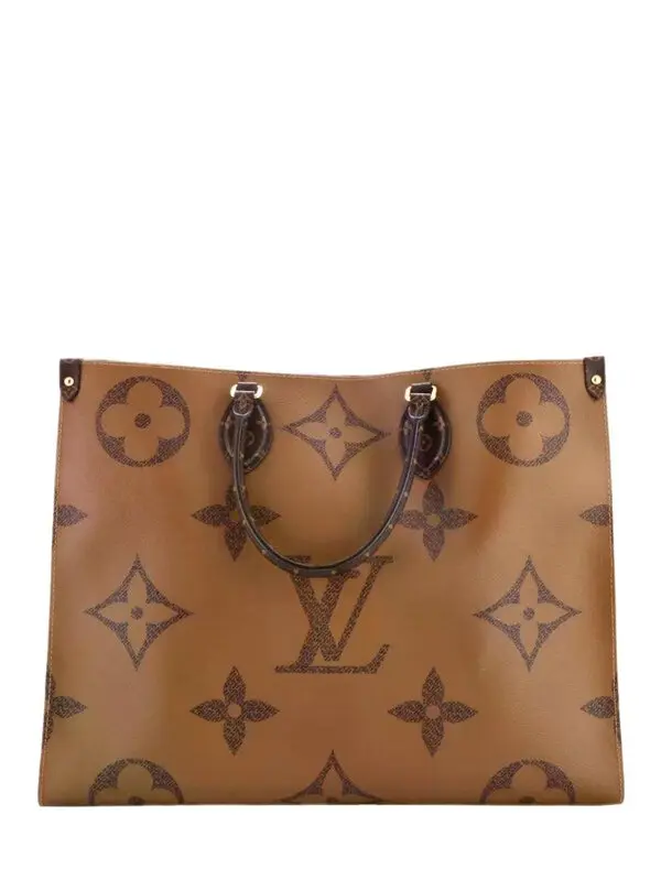LOUIS VUITTON Onthego Reverse Monogram Giant Gm Tote Bag - Brown