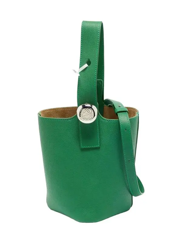 Loewe Mini Pebble Bucket Bag - Green