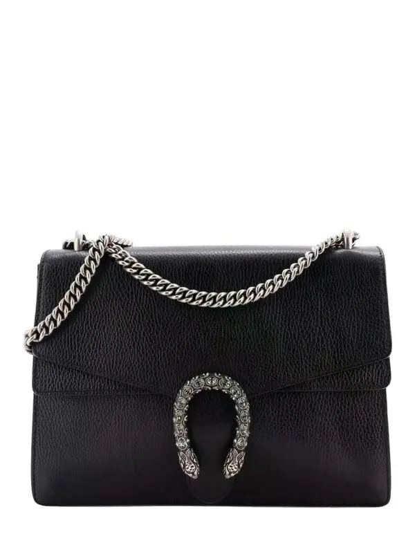 Gucci Dionysus Leather Medium Shoulder Bag - Black