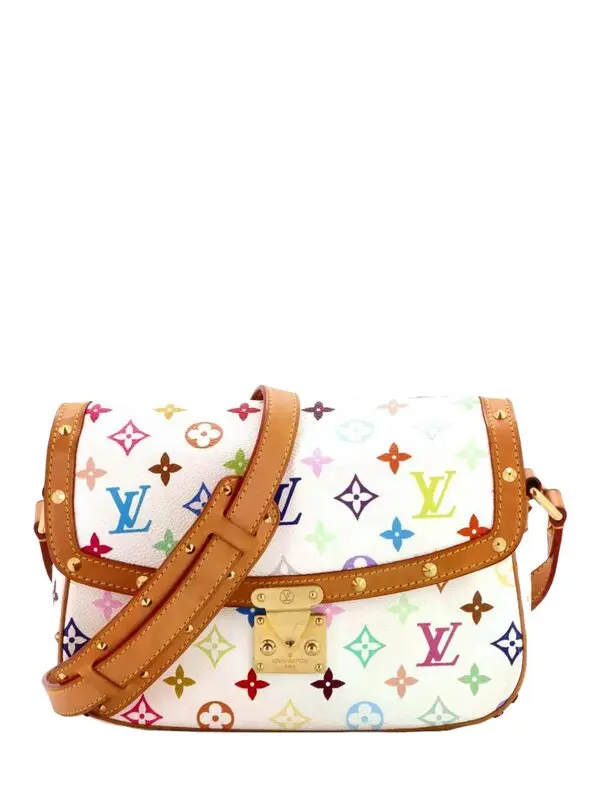 LOUIS VUITTON Sologne Monogram Multicolor Crossbody Bag - White