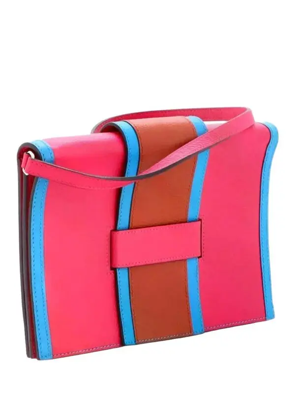 Hermès H Passant Clutch Shoulder Bag Evercolor - Blue