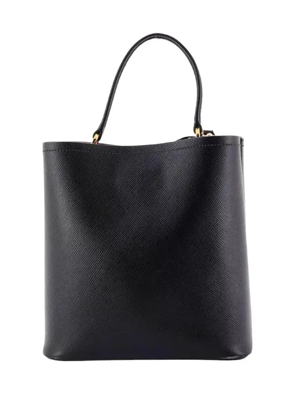 Prada Saffiano Leather Bucket Bag - Black