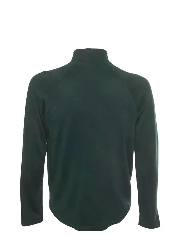 Zegna Technomerino Zip-up Sweatshirt - Green