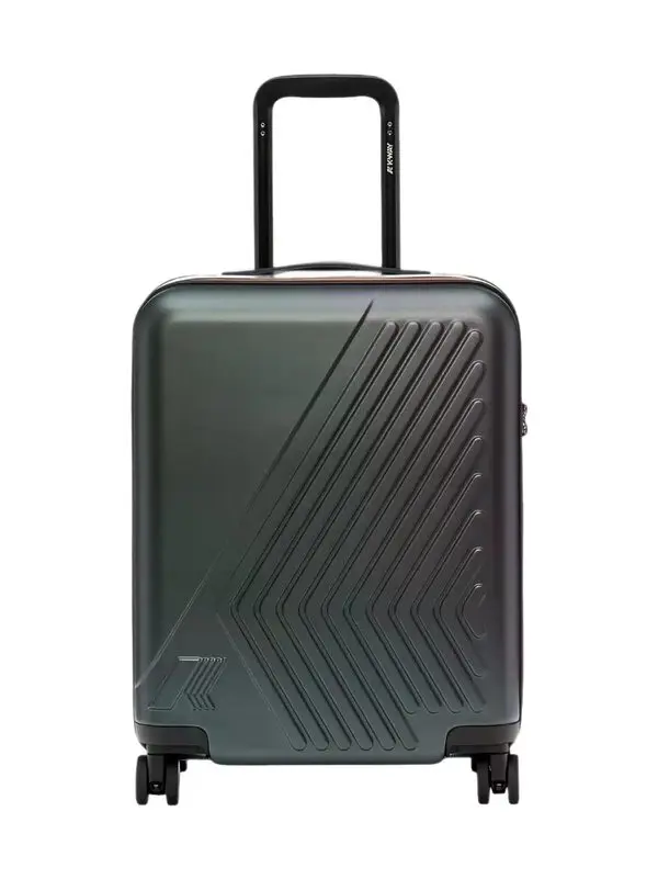 K-WAY Eudoxie Carry-on Suitcase With Embossed Monogram - Grey