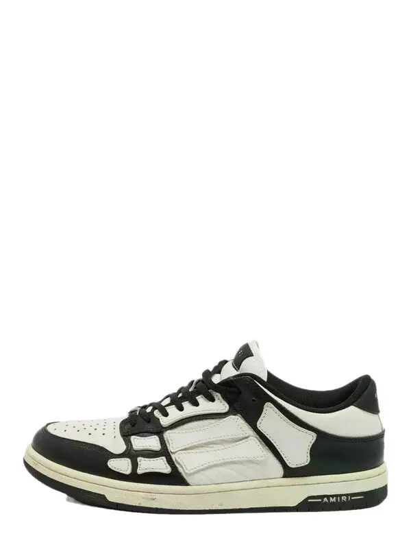 Amiri Skeletal Leather Low-top Sneakers - White