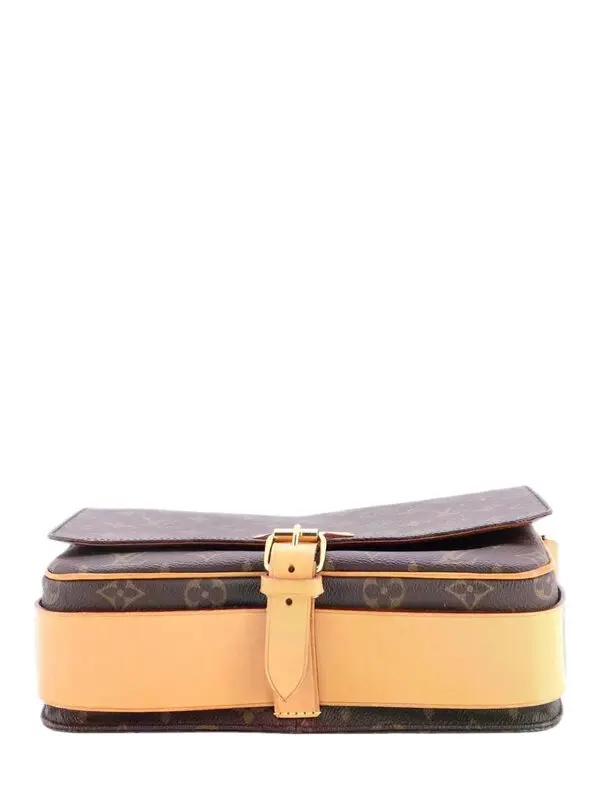 LOUIS VUITTON Cartouchiere Gm Monogram Canvas Crossbody Bag - Brown