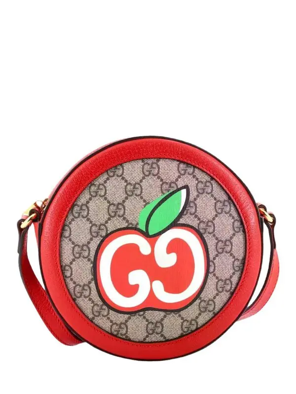 Gucci Ophidia Round Shoulder Bag - Brown