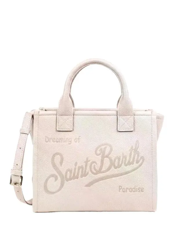 MC2 SAINT BARTH Medium Vanity Leather Tote Bag - Neutrals