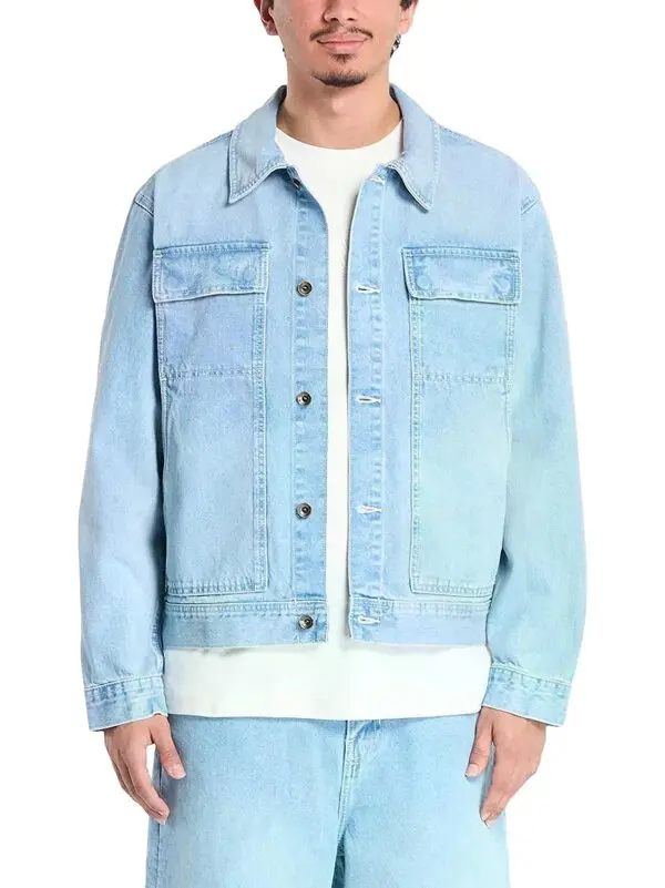VANS X Mcavoy Patch-detail Denim Jacket - Blue