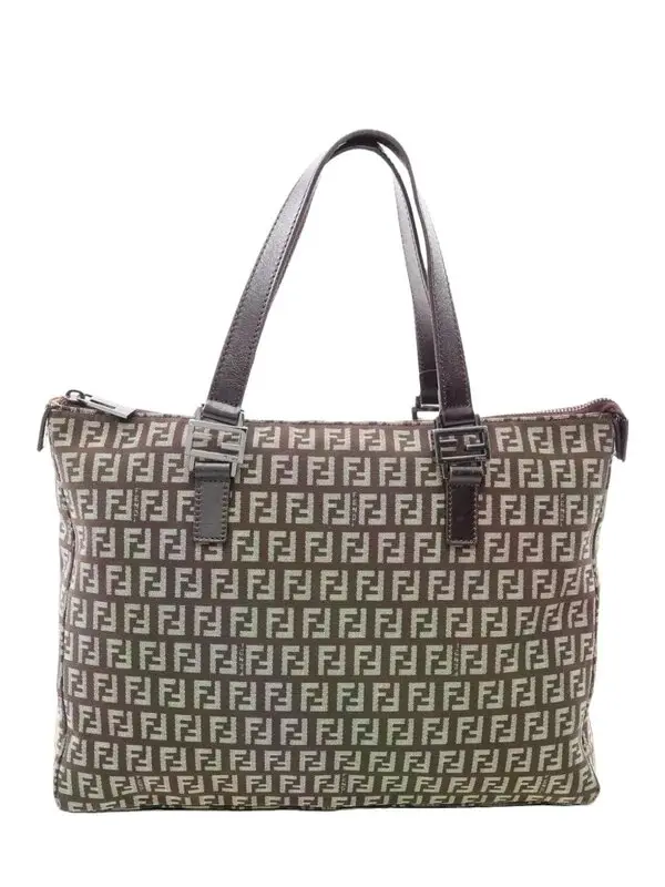 Fendi Zucchino Tote Bag - Brown