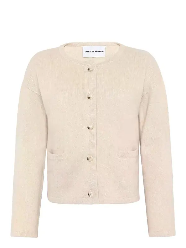 EMERSON RENALDI Button-up Patch-pocket Cardigan - Neutrals