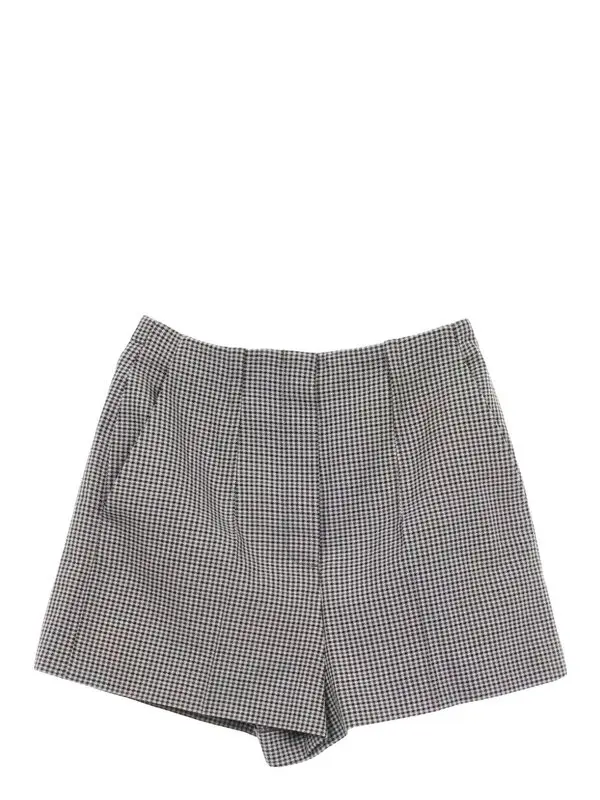 Fendi Houndstooth Pattern Shorts - Black