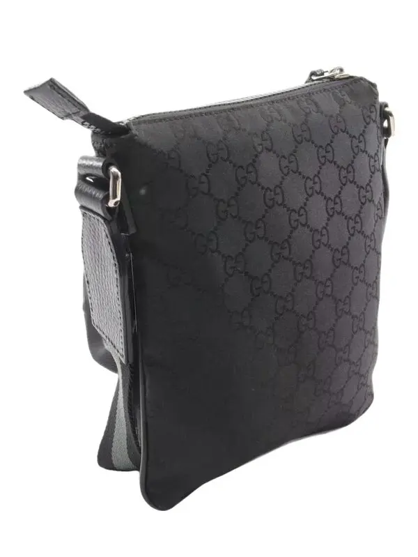 Gucci Gg Pattern Shoulder Bag - Black