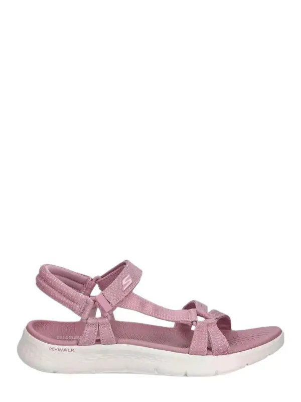 Sketchers Go Walk Flex Touch-strap Sandals - Pink