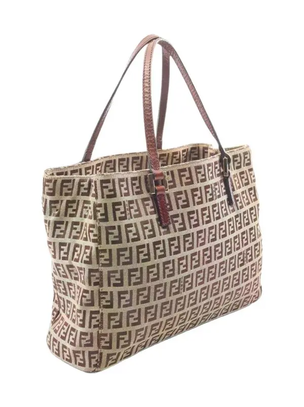 Fendi Zucchino Shoulder Bag - Neutrals