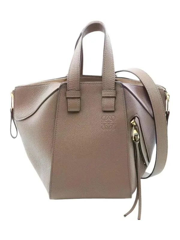 Loewe Hammock Compact Handbag - Brown