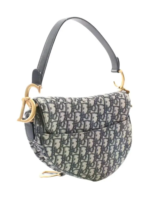 Dior Oblique Saddle Handbag - Blue